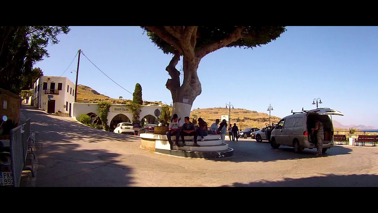 Lindos Square Time-lapse - YouTube