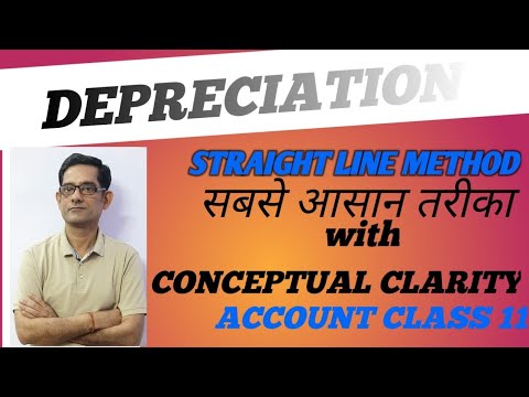 Accoutancy class 11| Depreciation| Straight line method| SLM| Simplest ...