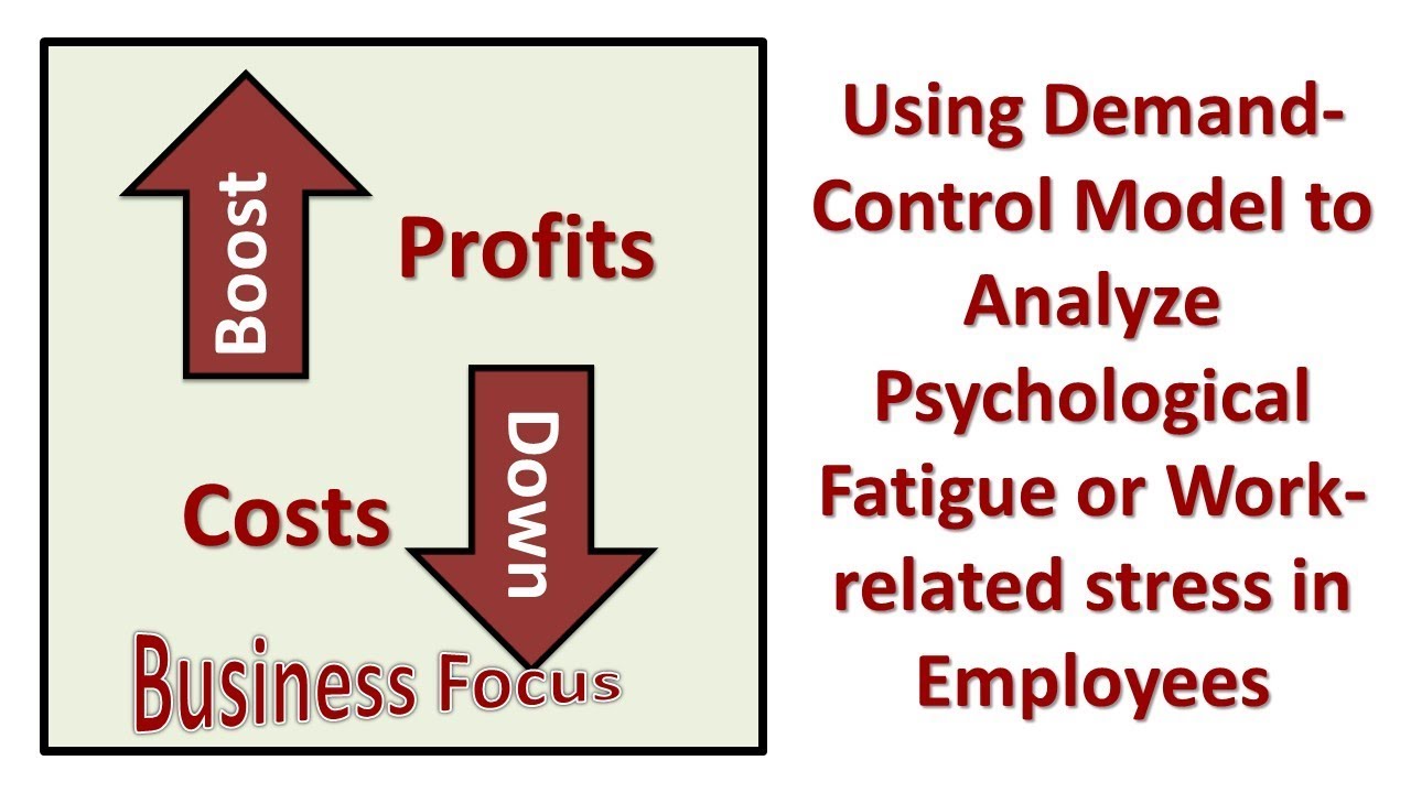 Using Demand Control Model to Analyze Psychological Fatigue or Work ...