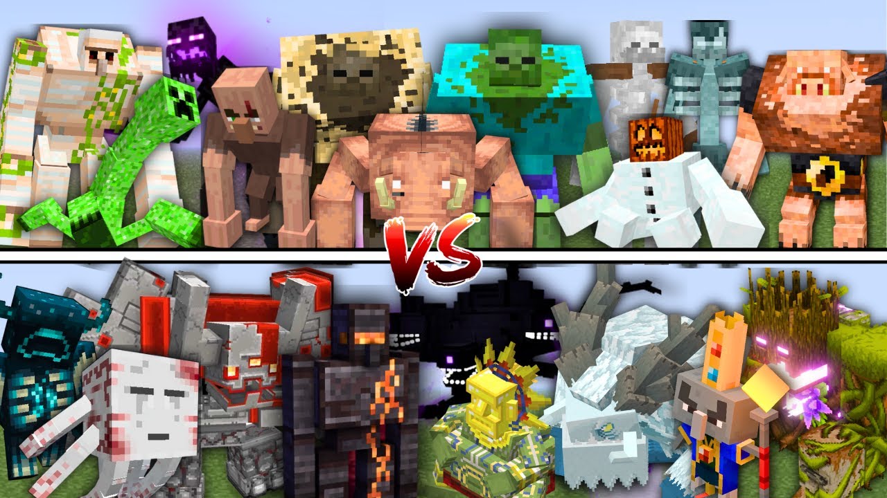 ULTIMATE MUTANT MOBS vs BOSSES in Minecraft Mob Battle - YouTube