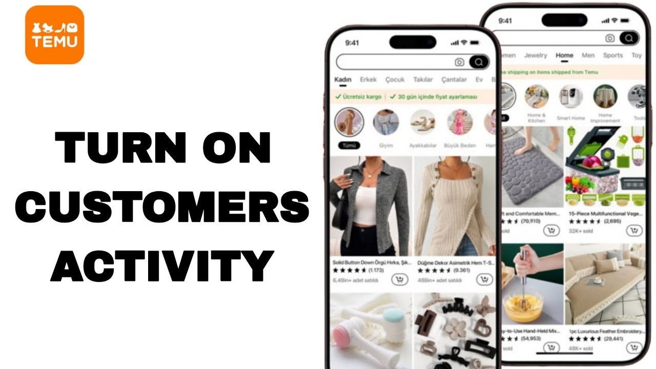 How To Turn On Customers Activity On Temu App - YouTube