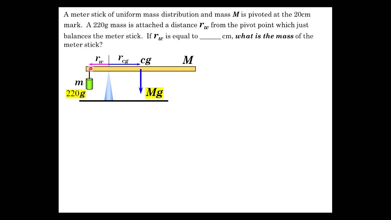 Rotation Equilibrium Part 1 - YouTube