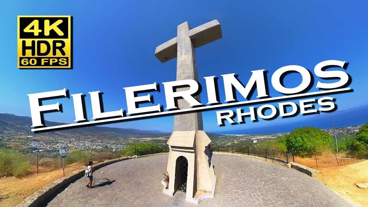 Filerimos Rhodes , Greece in 4K 60fps HDR ( UHD ) Dolby Atmos 💖 The ...