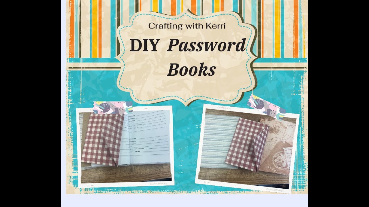 Crafting with Kerri - DIY Password Books - YouTube