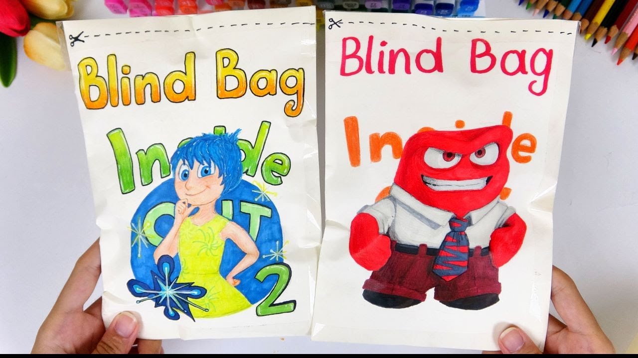 [Paper Diy] ️MAKING ANGER INSIDE OUT2 BLIND BAG - YouTube