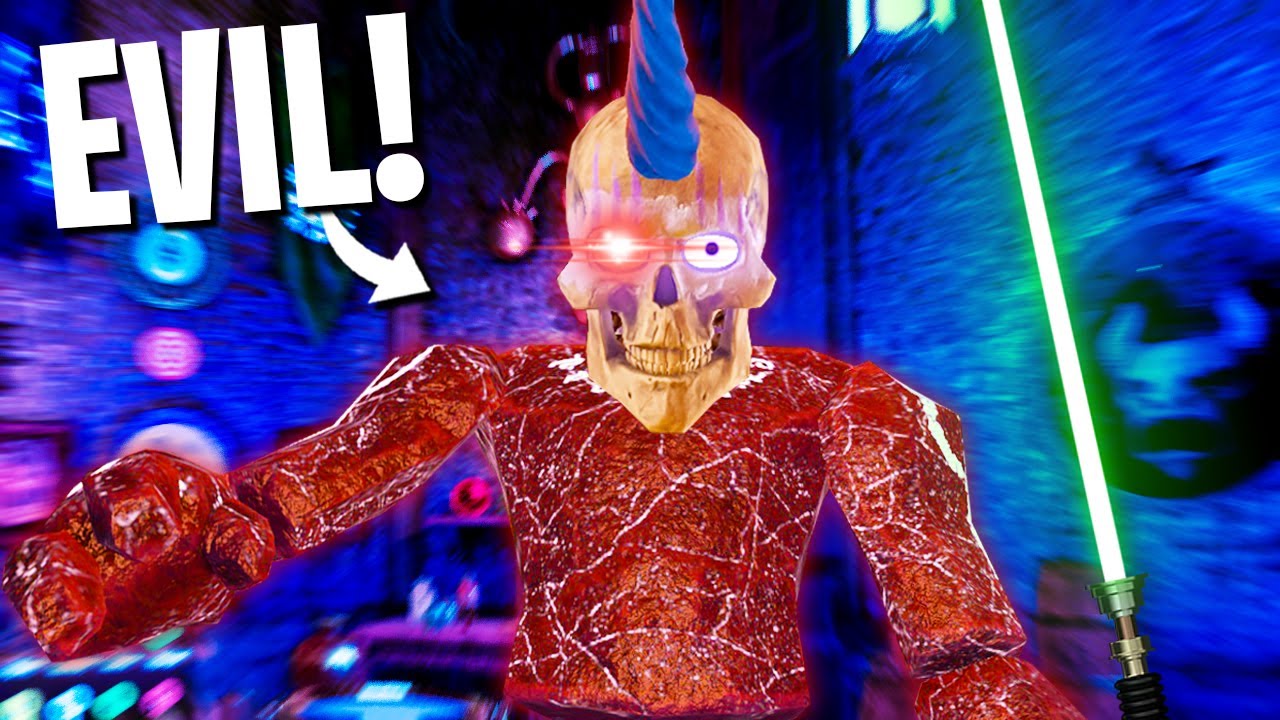 Fighting EVIL SKULLY with a LIGHTSABER! (Waltz of the Wizard VR) - YouTube