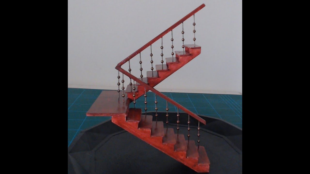 DIY MINIATURE STAIRS-Step by Step - YouTube