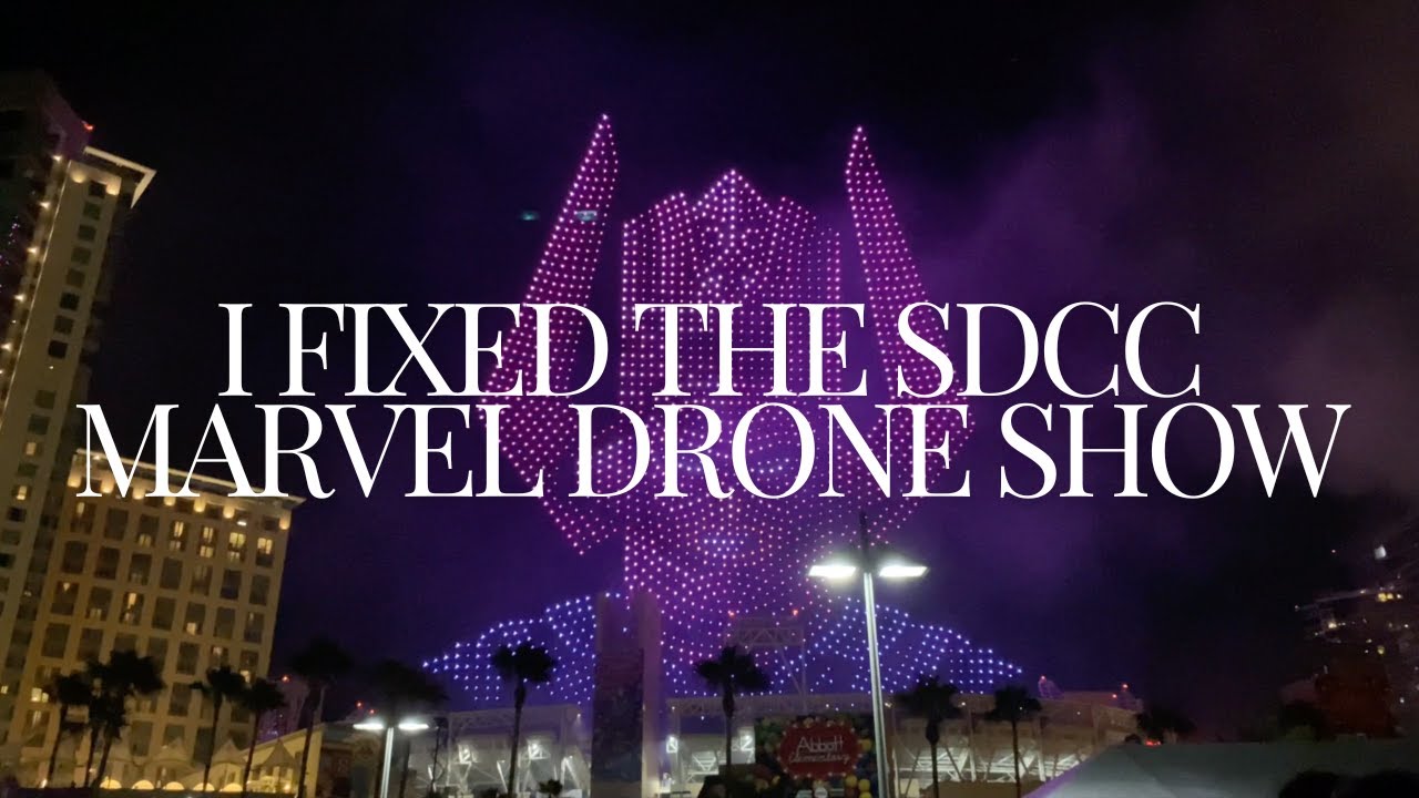 The SDCC Marvel Drone show is SO MUCH BETTER like this!!! CHECK IT OUT! - YouTube
