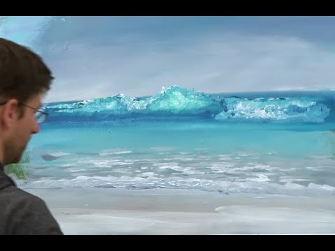Painting A Crashing Wave In Only 10 Minutes! - YouTube