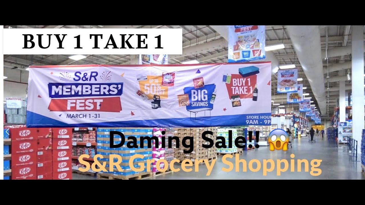 SALE ALERT | S&R Members' Fest! | MEGA SALE | BUY 1 TAKE 1 - YouTube