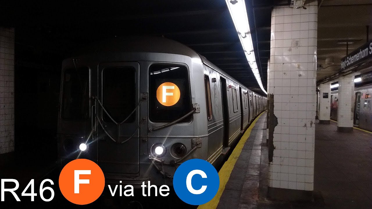 ᴴᴰ R46 F Trains via the C Line to/from Euclid Avenue - YouTube