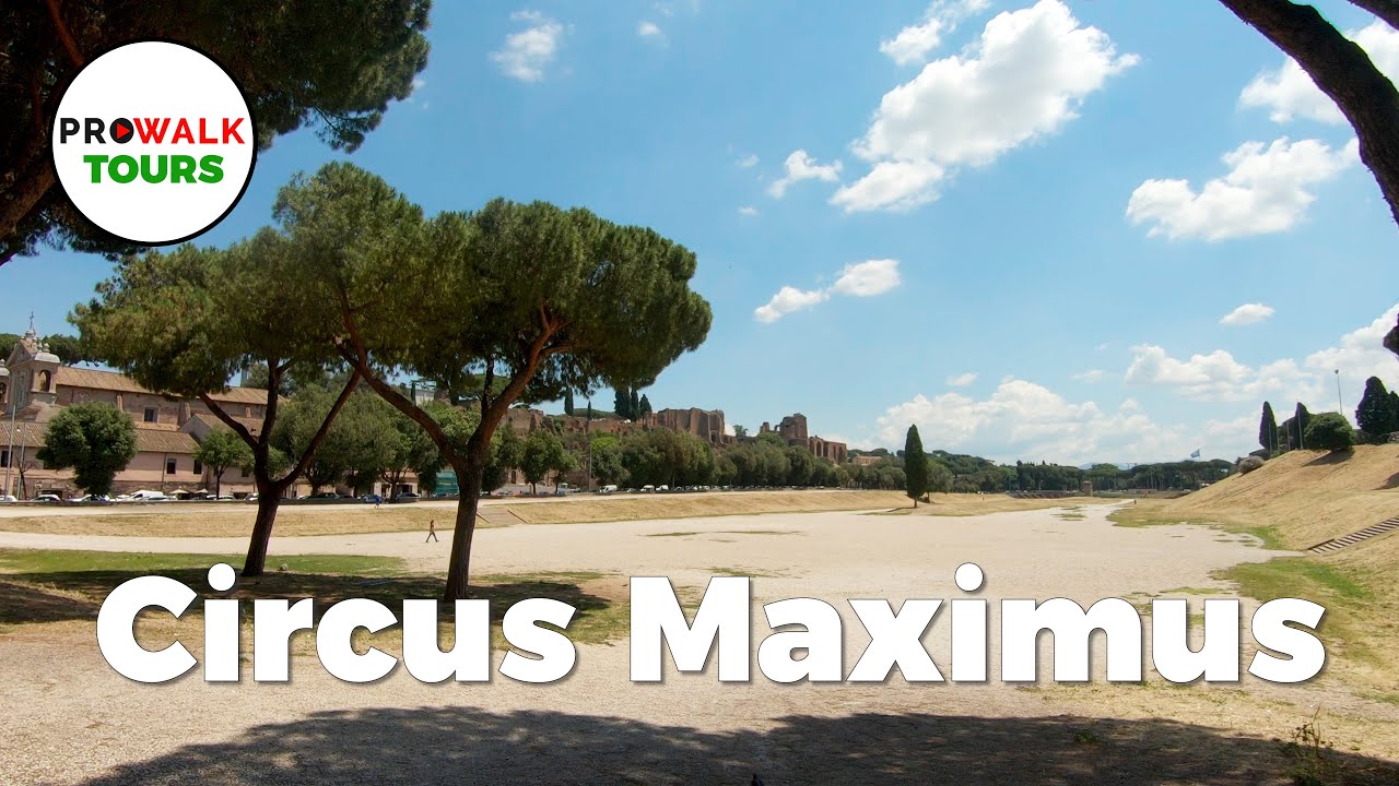 Biking Around Ancient Roman Race Track - Circus Maximus - YouTube