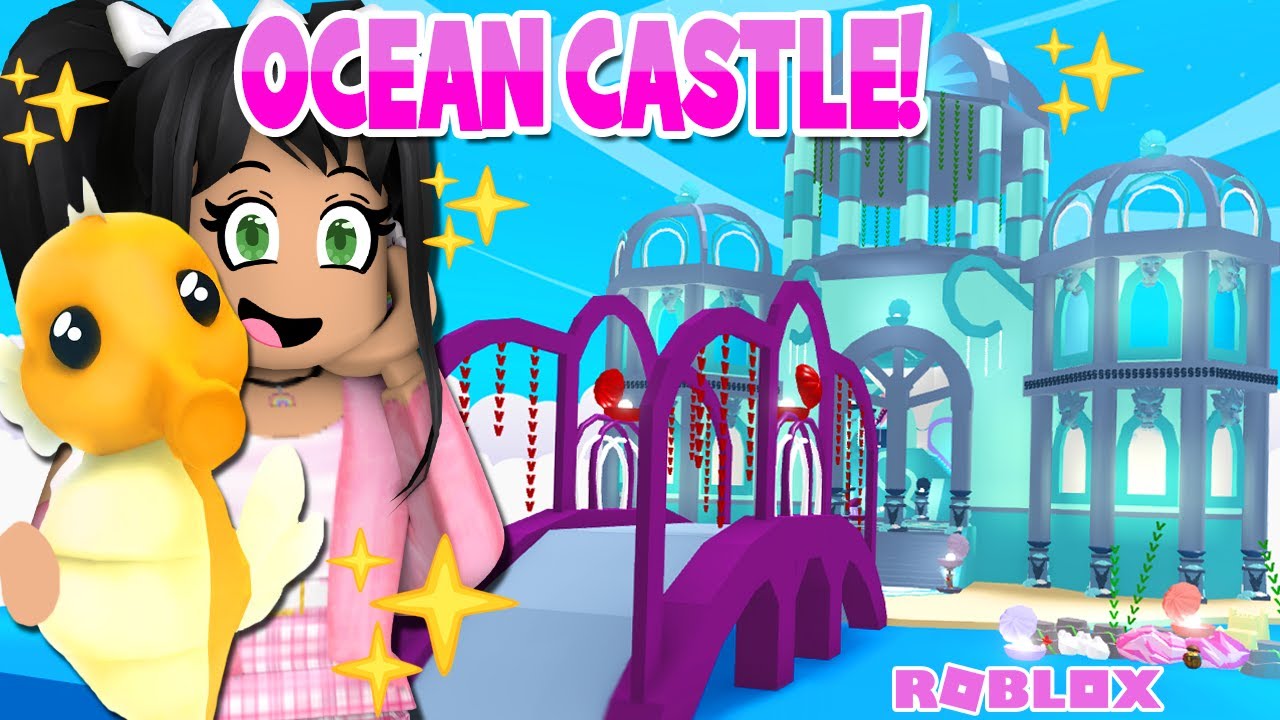 YOU WON"T *BELIEVE* THIS *OCEAN CASTLE* 😲 ADOPT ME (roblox) - YouTube