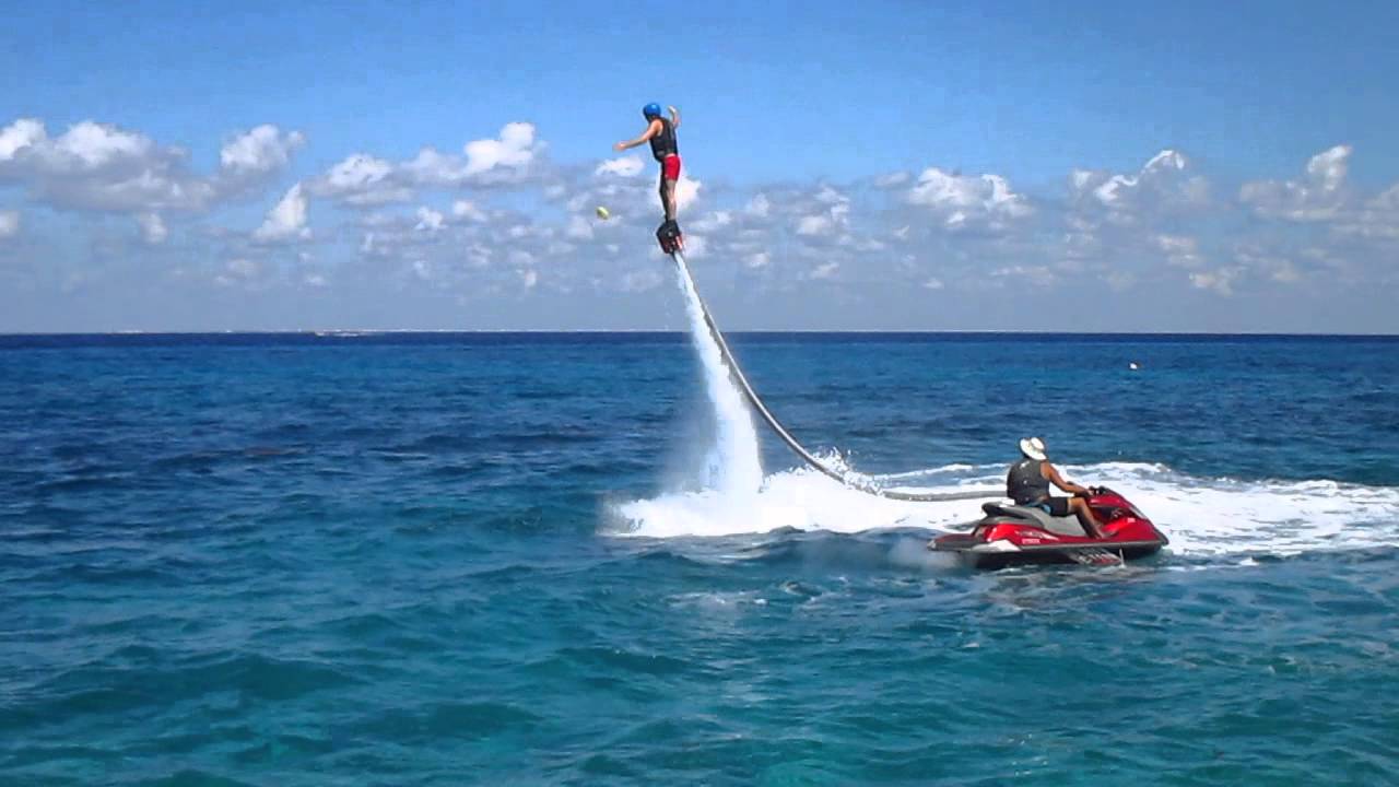 A first try at Flyboard Cozumel - YouTube