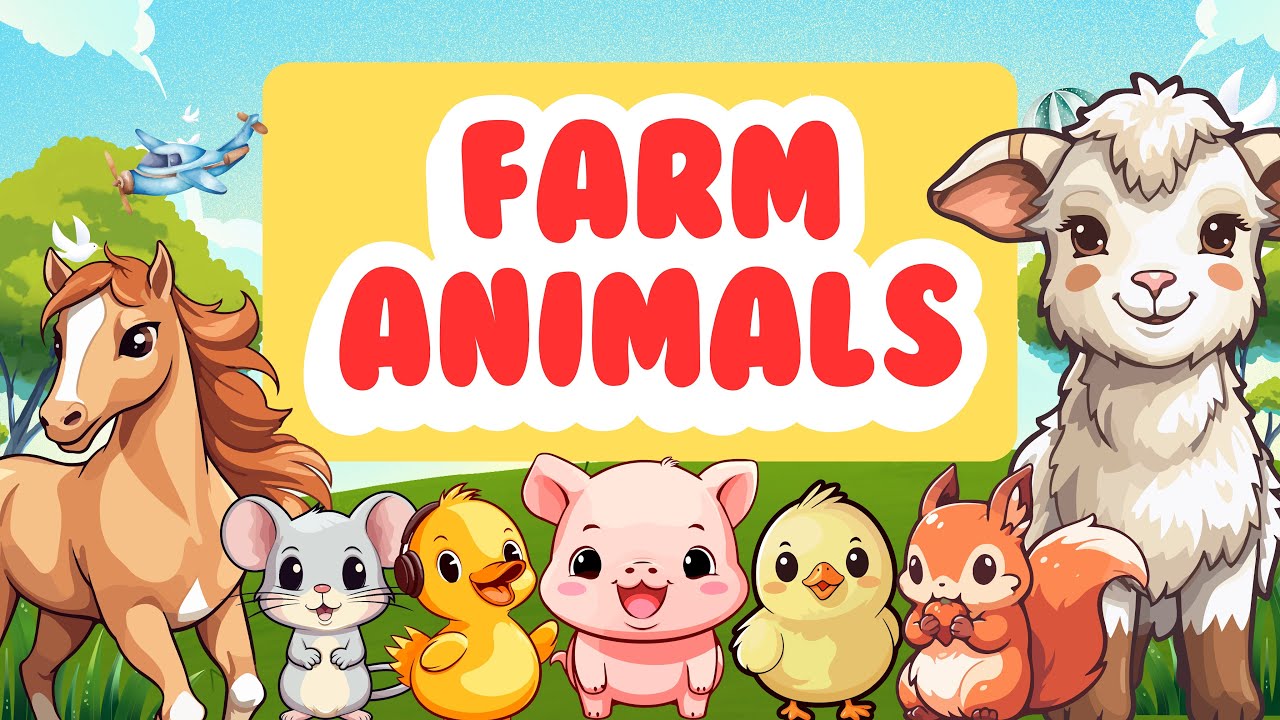 Let's Learn About Farm Animals for Kids | Educational Video for Kids ...