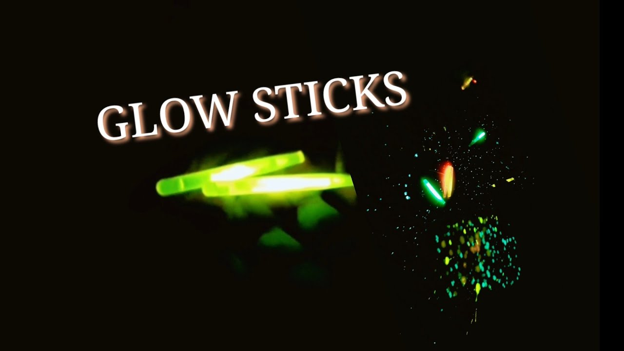 glow sticks at night😮 - YouTube