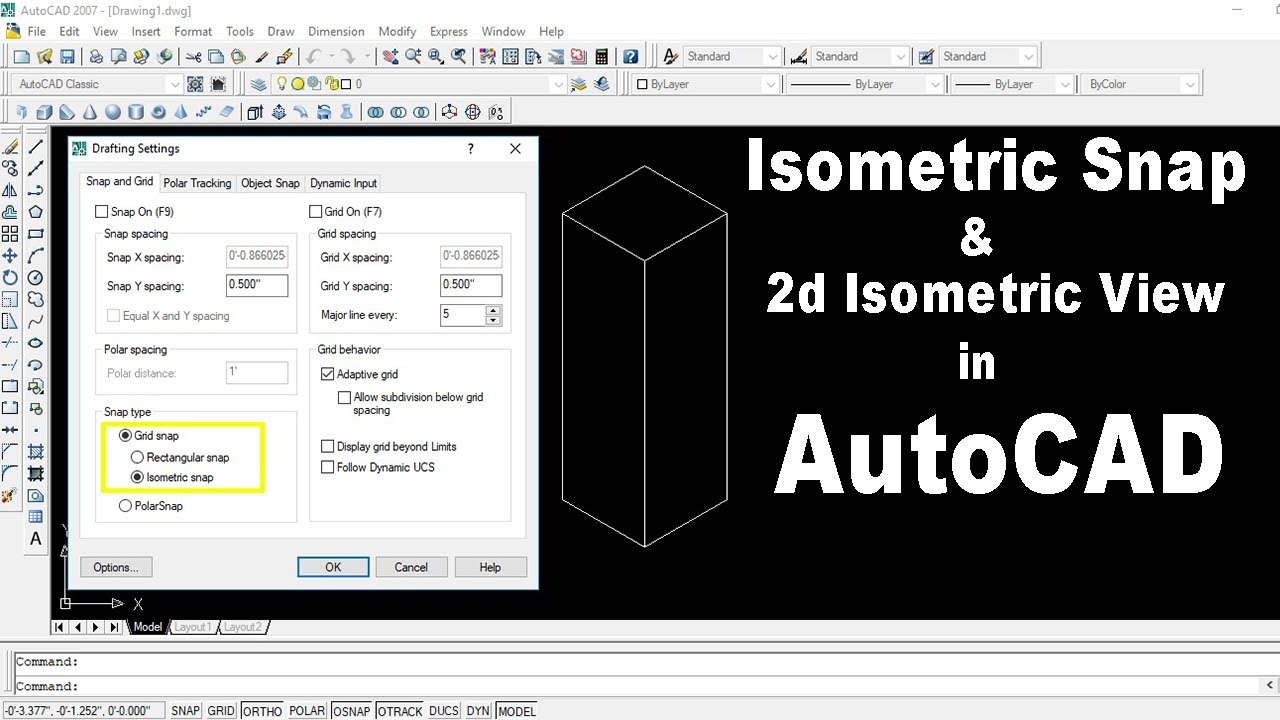 Isometric Snap AutoCAD How To Draw Isometric View In AutoCAD Using Isometric SNAP In AutoCAD isometric-snap-autocad-how-to-draw-isometric-view-in-autocad-using-isometric-snap-in-autocad