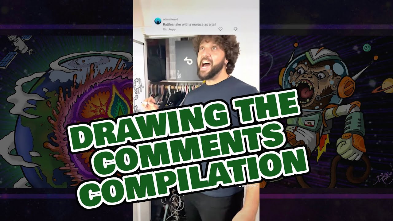 DRAWING THE COMMENTS COMPILATION - daynoart - YouTube