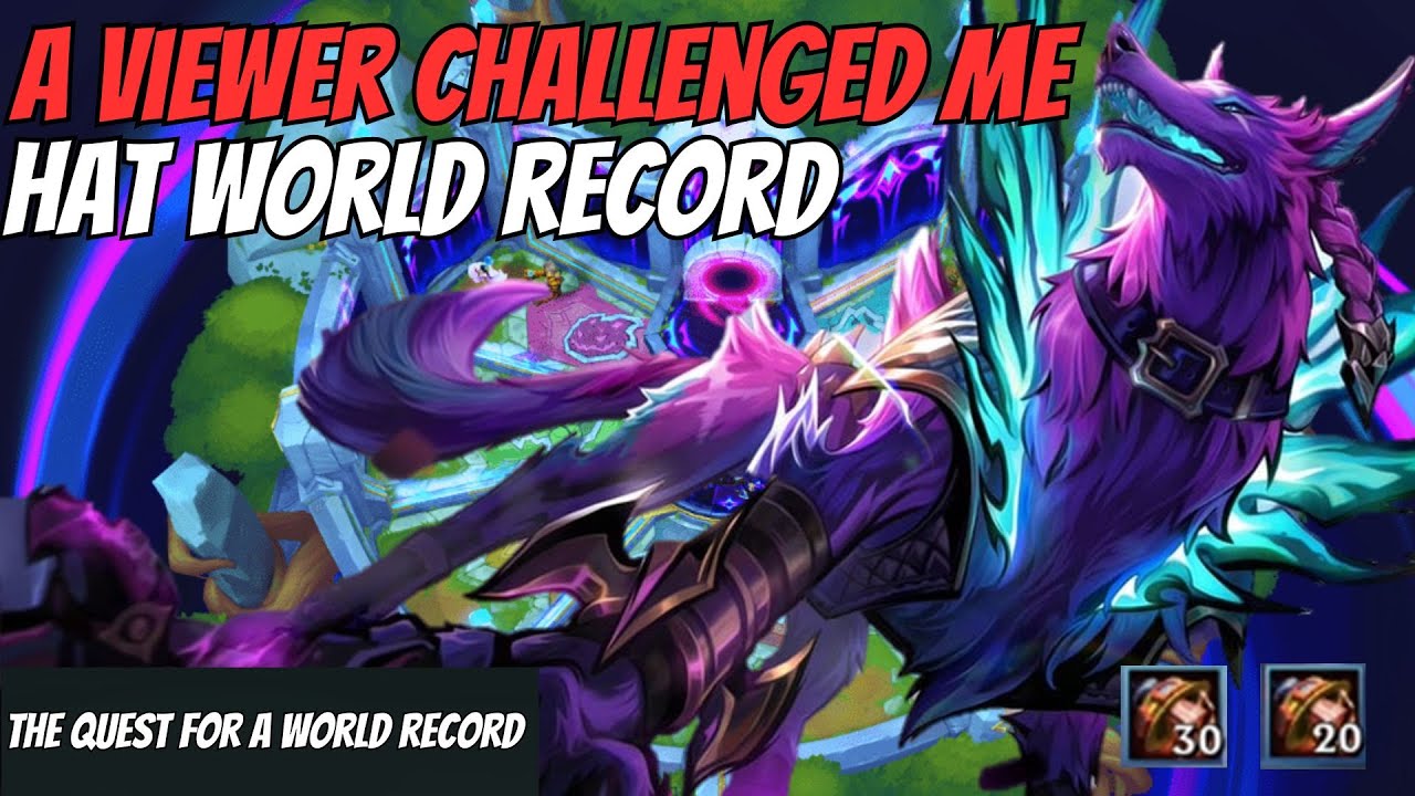 A Viewer Challenged Me To Break His Record!! Hat World Record Acquired ...