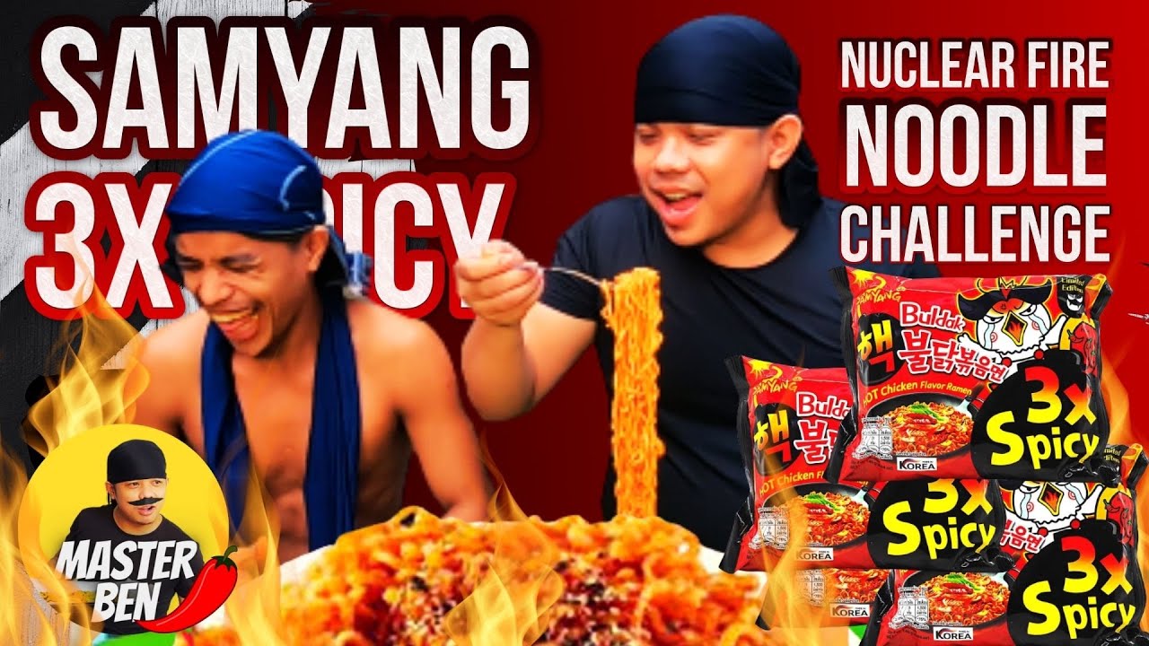 Korean 3X Spicy Fire Noodle Challenge🥵 Samyang Challenge - YouTube