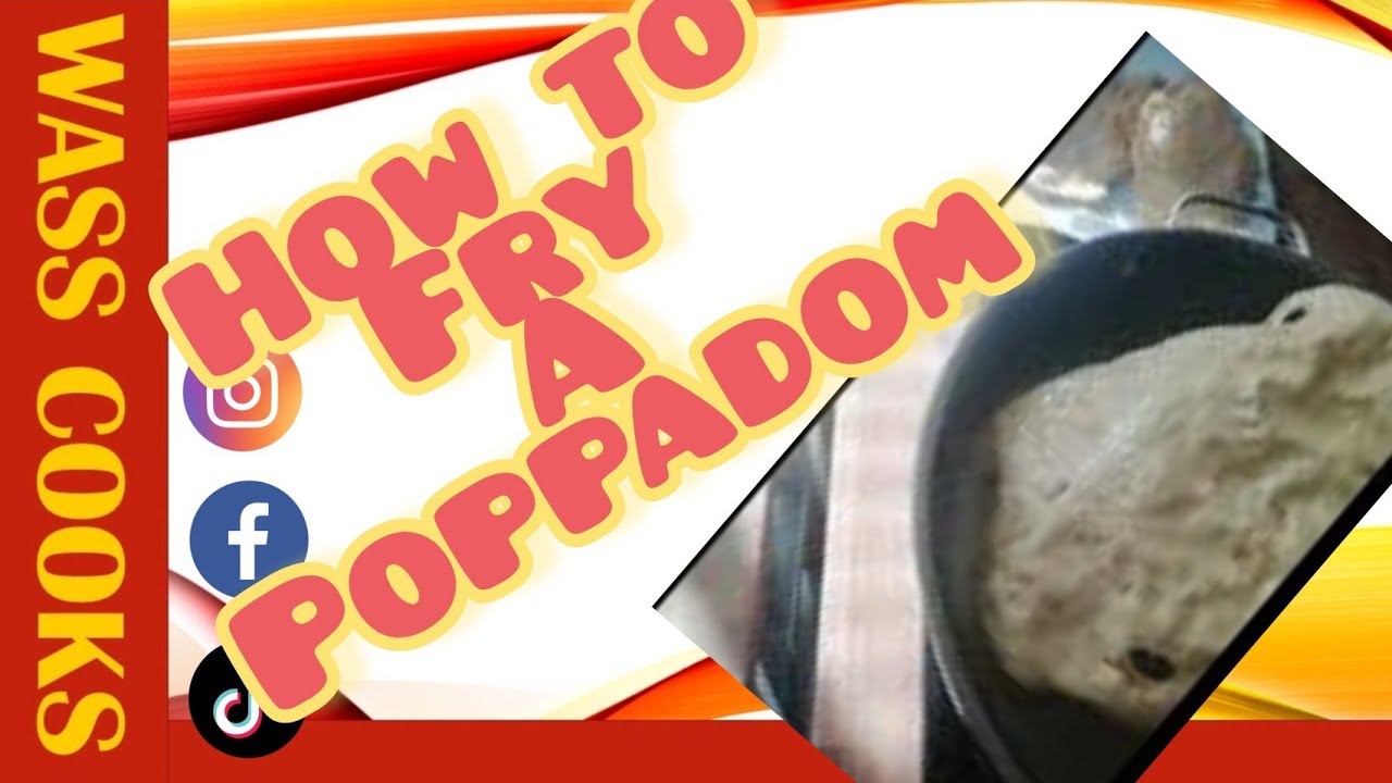 Frying a poppadom - YouTube