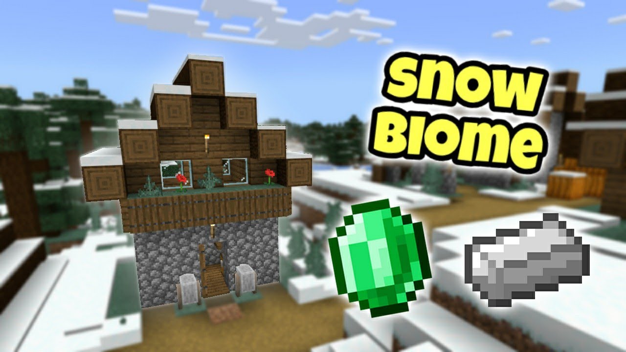 Best Snow Biome Village Seed In Minecraft Bedrock Edition 1.20! (3 ...