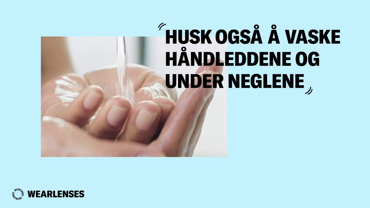 Rene hender er viktig ved håndtering av kontaktlinser - YouTube