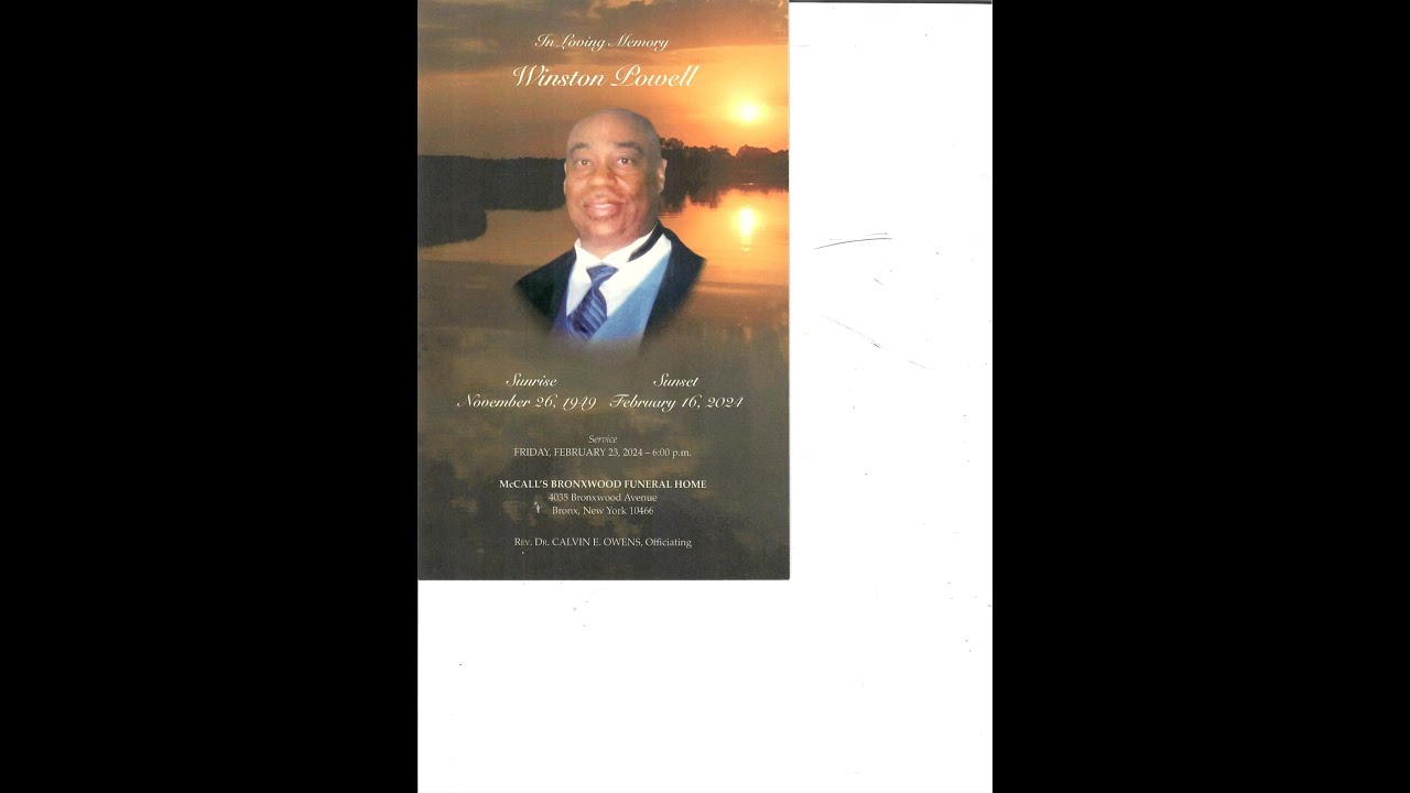 Celebrating The Life of Mr. Winston Powell - YouTube