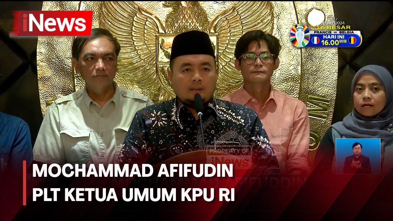 Mochammad Afifudin Ditunjuk Sebagai Plt Ketua Umum KPU RI - iNews Siang 05/07 - YouTube