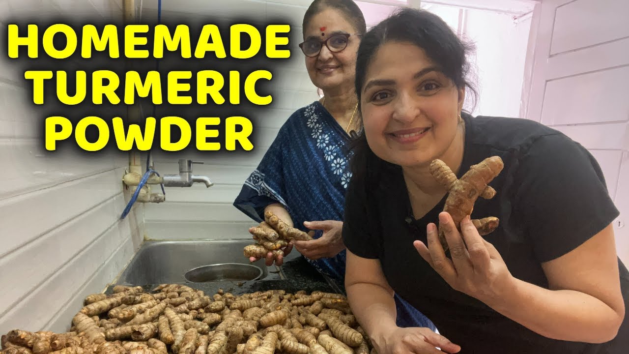 TURMERIC Powder Making Process | BEST WAY to Make Turmeric| BEST ...