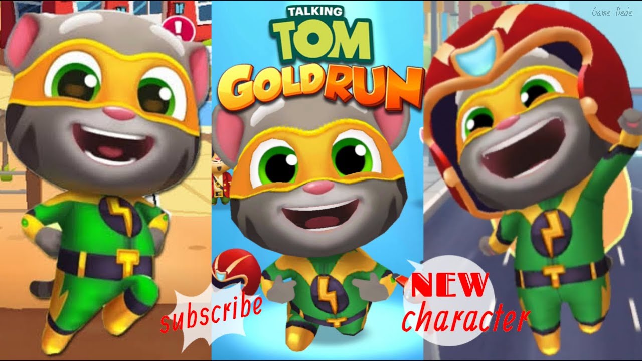 Super Tom - Talking Tom Gold Run Grow & Go Gameplay Android | Game Dede ...