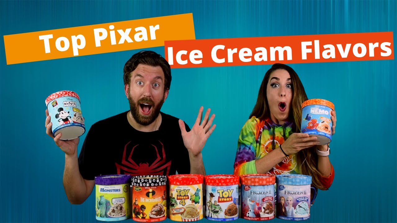 We Tried EVERY Disney-Pixar Themed Ice Cream Flavor - YouTube