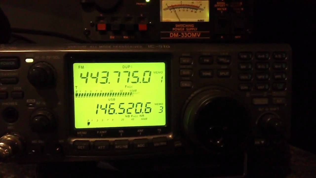 Icom IC-910H - YouTube