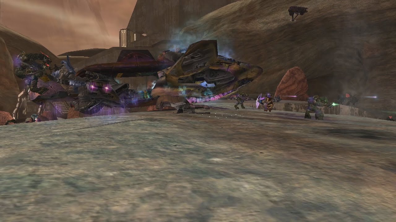Halo 2 Containment Brutes Vs Heretics Ai Battle - YouTube