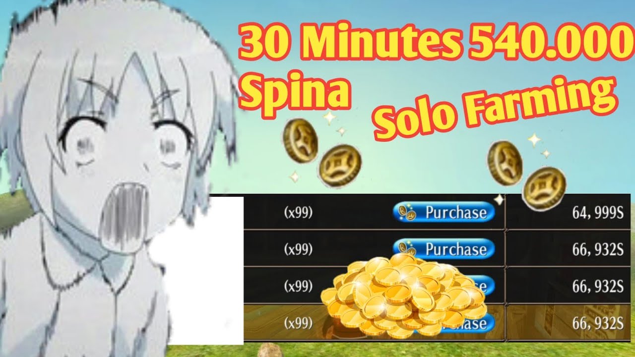 Toram Online Farming Spina 30 Minutes 540K Spina - YouTube