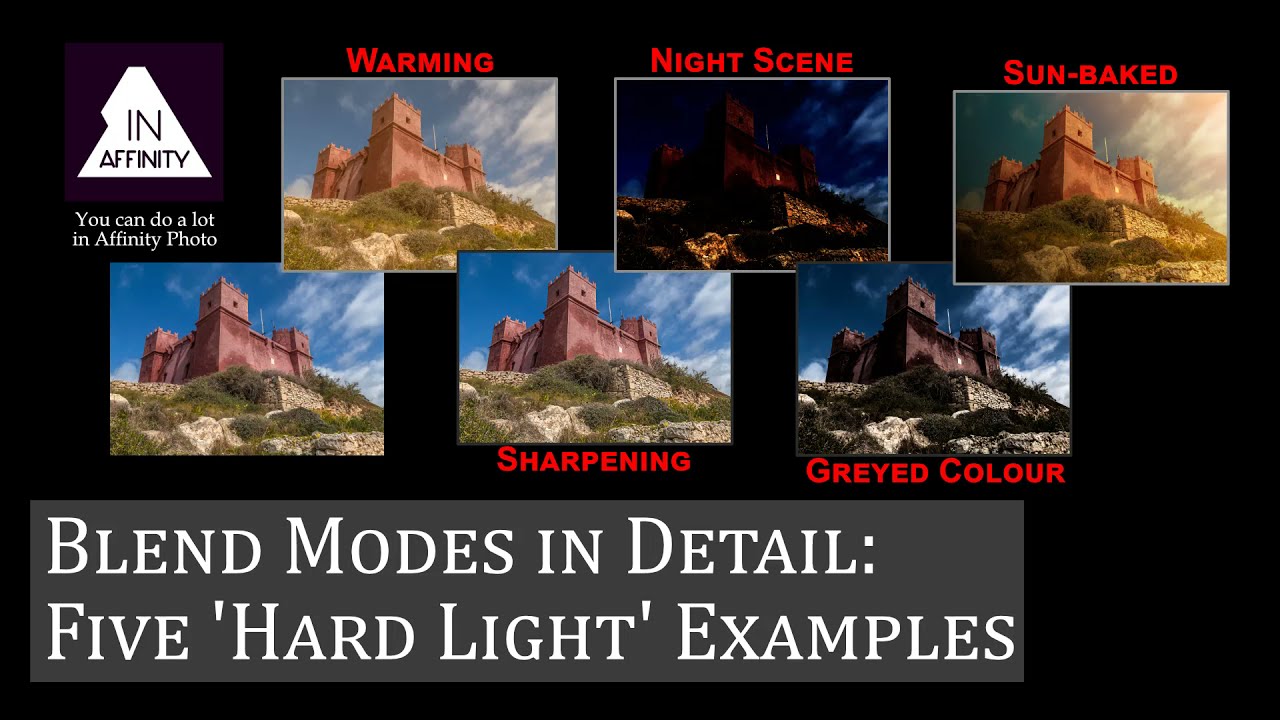 Blend Modes in Detail: Five Hard Light Examples - YouTube