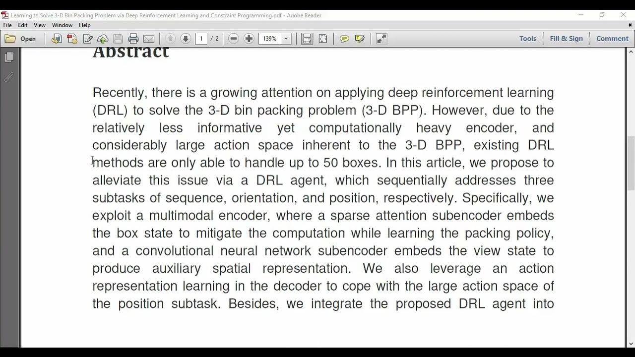 Learning to Solve 3 D Bin Packing Problem via Deep Reinforcement ...