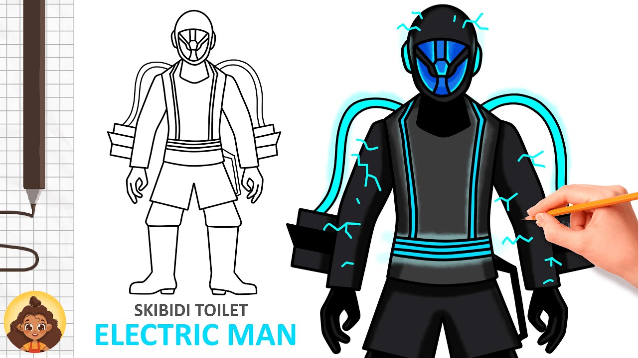 How to Draw Electric Man | from Skibidi Toilet - YouTube