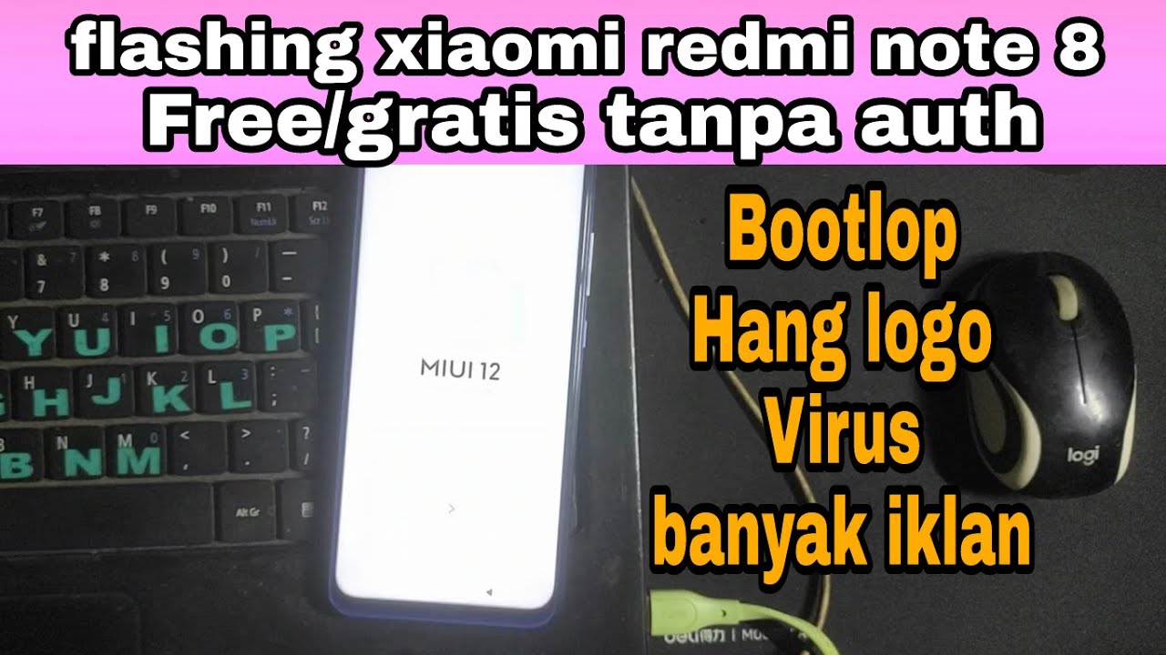 flash xiaomi redmi note 8 free tanpa auth - YouTube