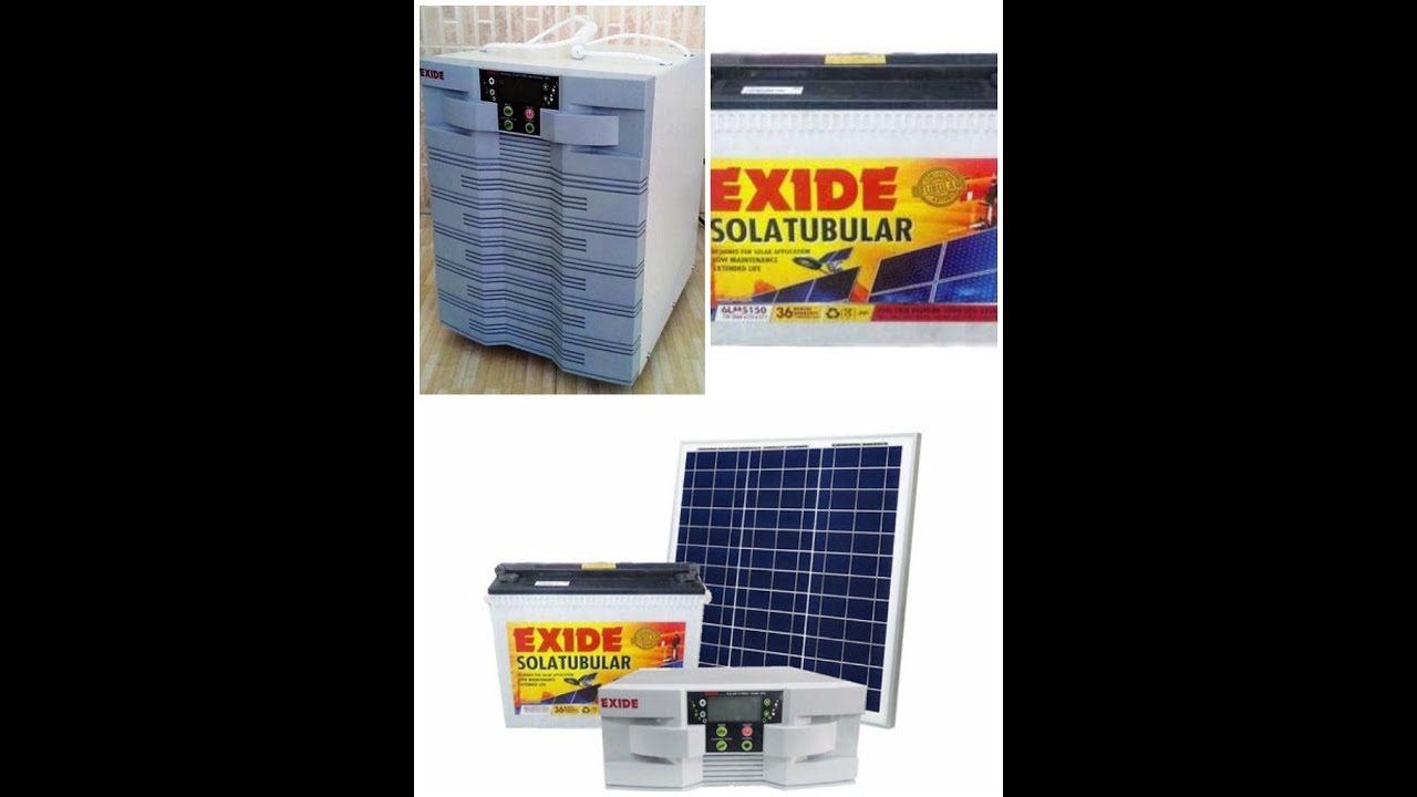 Exide 3.5KVA 48v Hybrid solar inverter installation with Exide solar ...