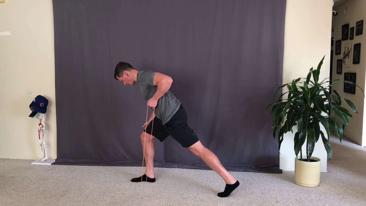 Split Stance Band Row - YouTube