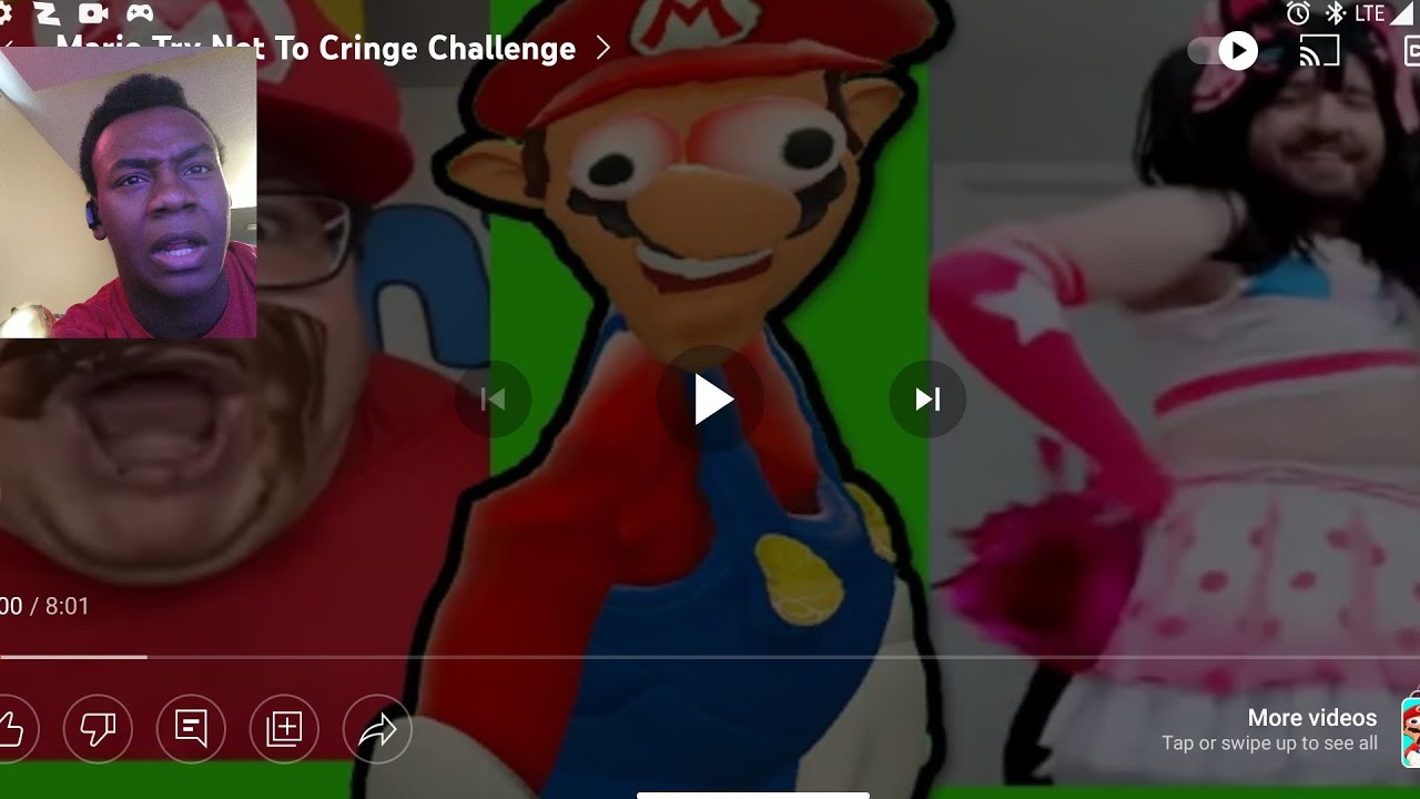 Mario try not to cringe challenge - YouTube