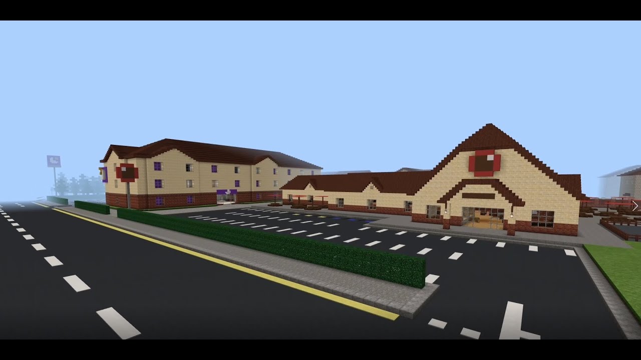 Minecraft Premier Inn and Brewers Fayre - YouTube
