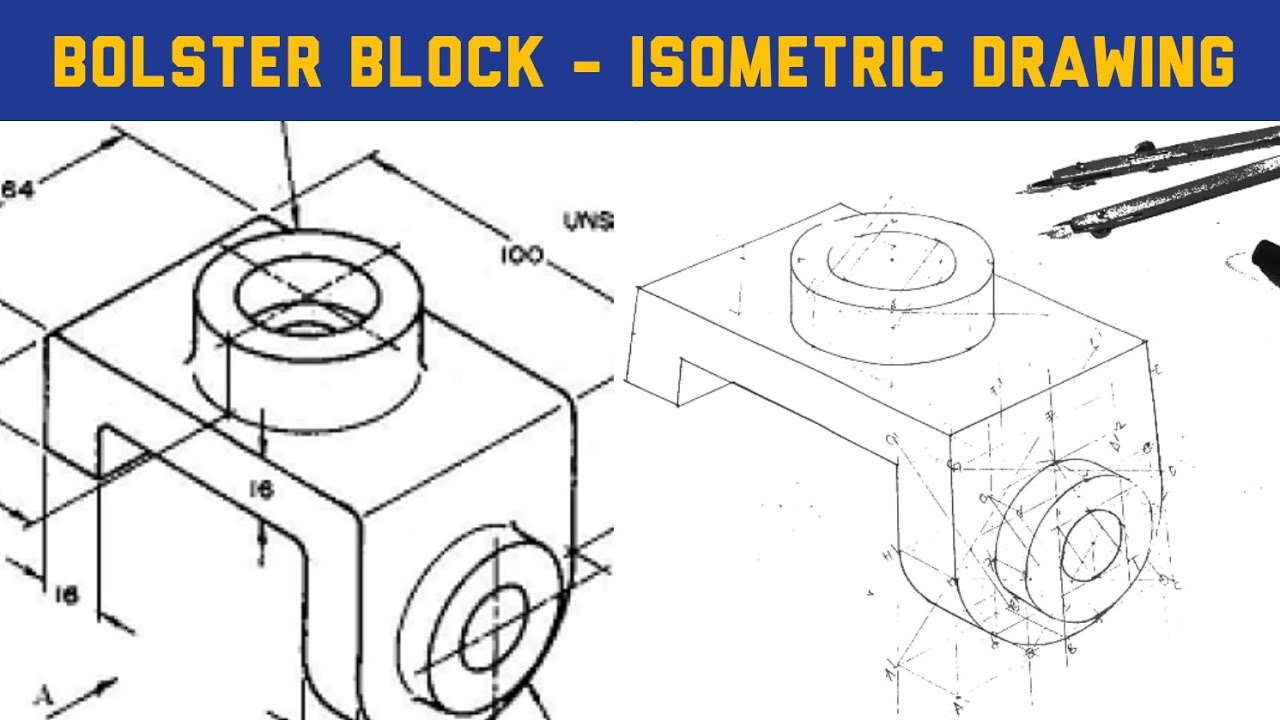 Fulcrum Support - ISOMETRIC DRAWING in | Technical Drawing ...