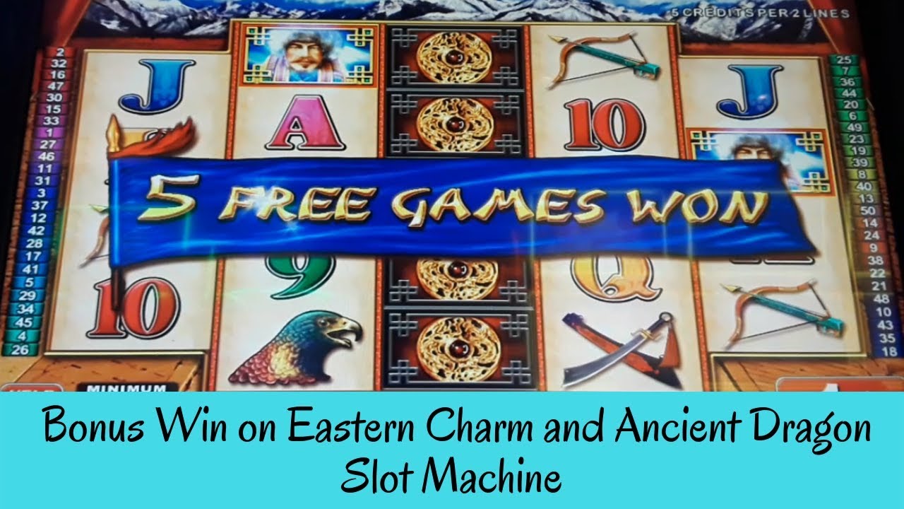 BONUS WIN ON EASTERN CHARM and ANCIENT DRAGON SLOT MACHINE - SunFlower ...