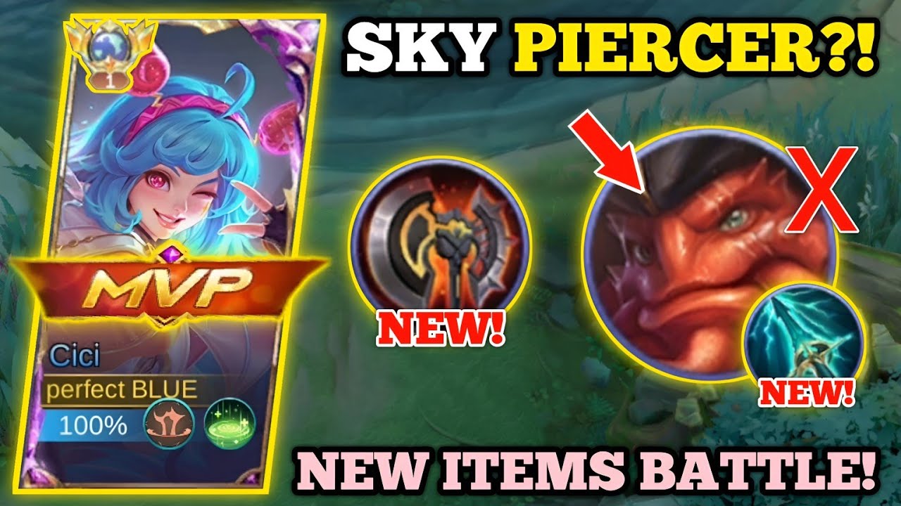 NEW ITEMS BATTLE! | CICI (WAR AXE) VS. BANE (SKY PIERCER) -MLBB🔥 # ...