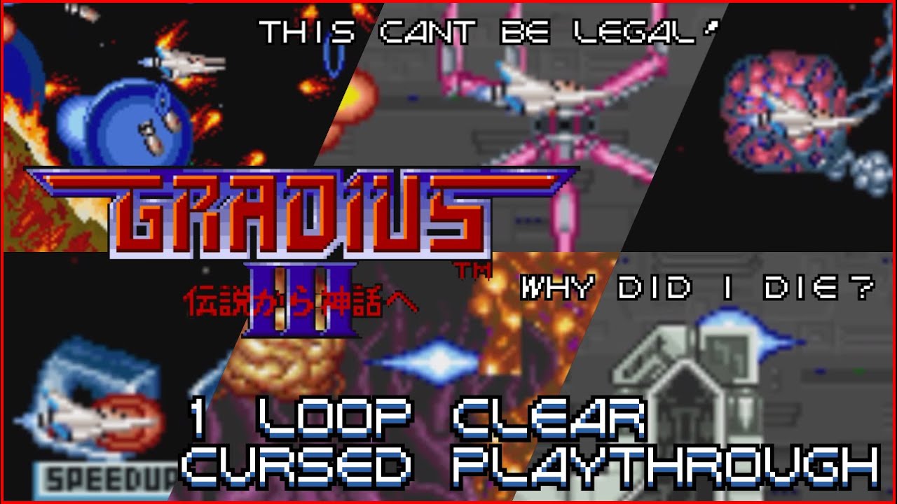 Gradius III (Arcade, JP ver) 1CC/1 Loop Clear - Cursed Playthrough ...