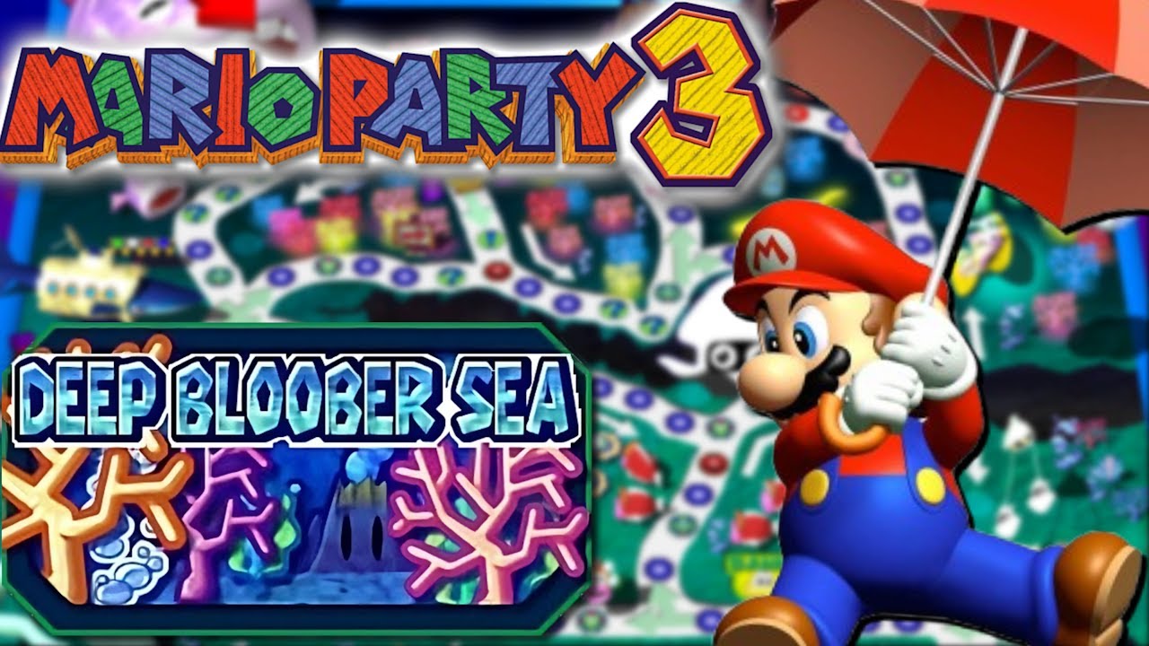 Mario Party 3 | Deep Bloober Sea w/ Mario - Shiruetto Plush Gameplays ...