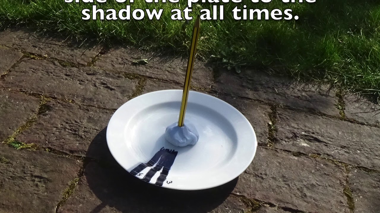 measuring shadows with the sun - YouTube
