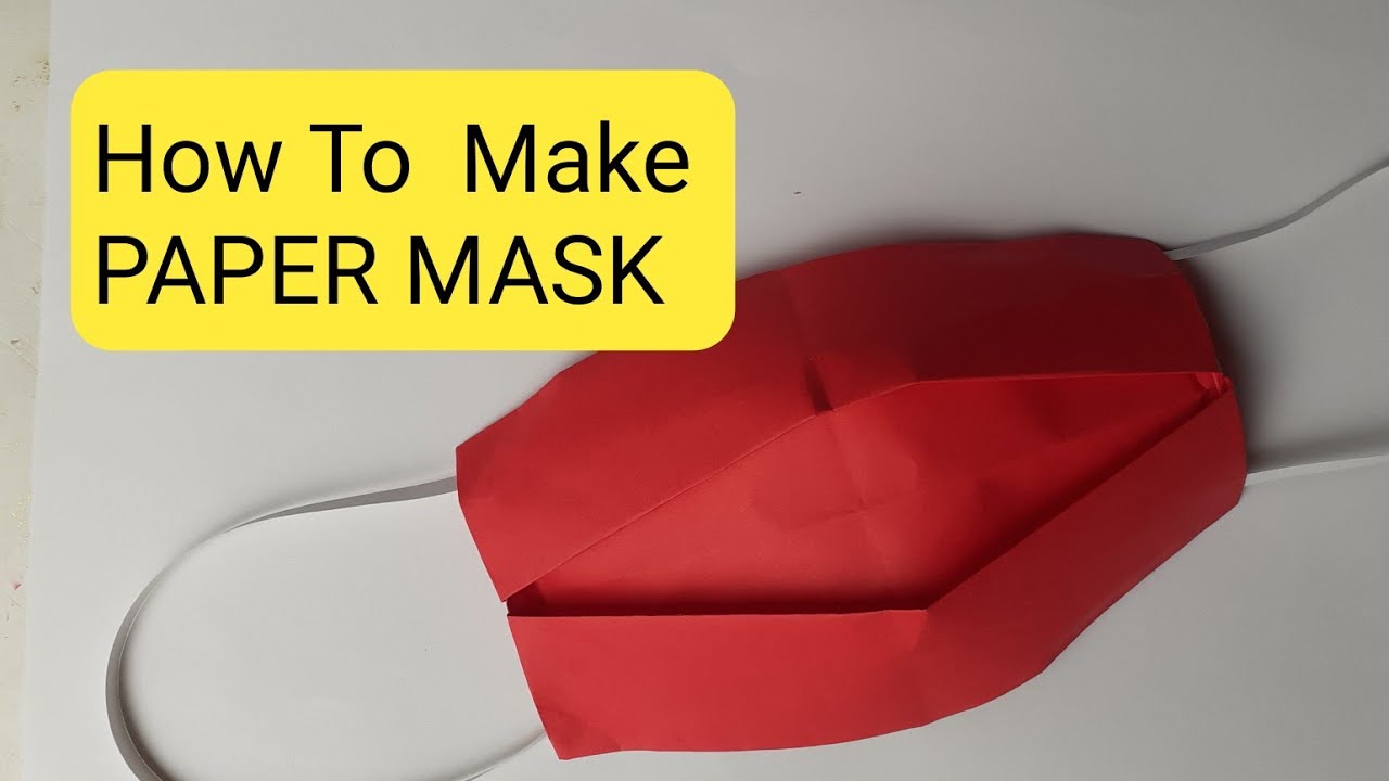 SRIS ART ACTIVITY #How To Make Paper Mask # Easy Origami Face Mask ...